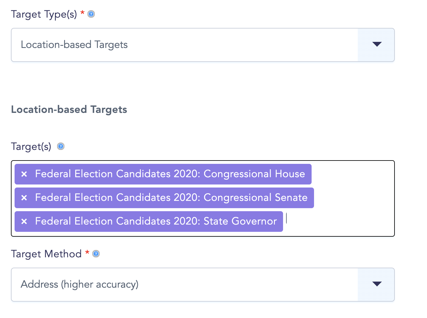 🎯 Target 2020 U.S. candidates ahead of elections