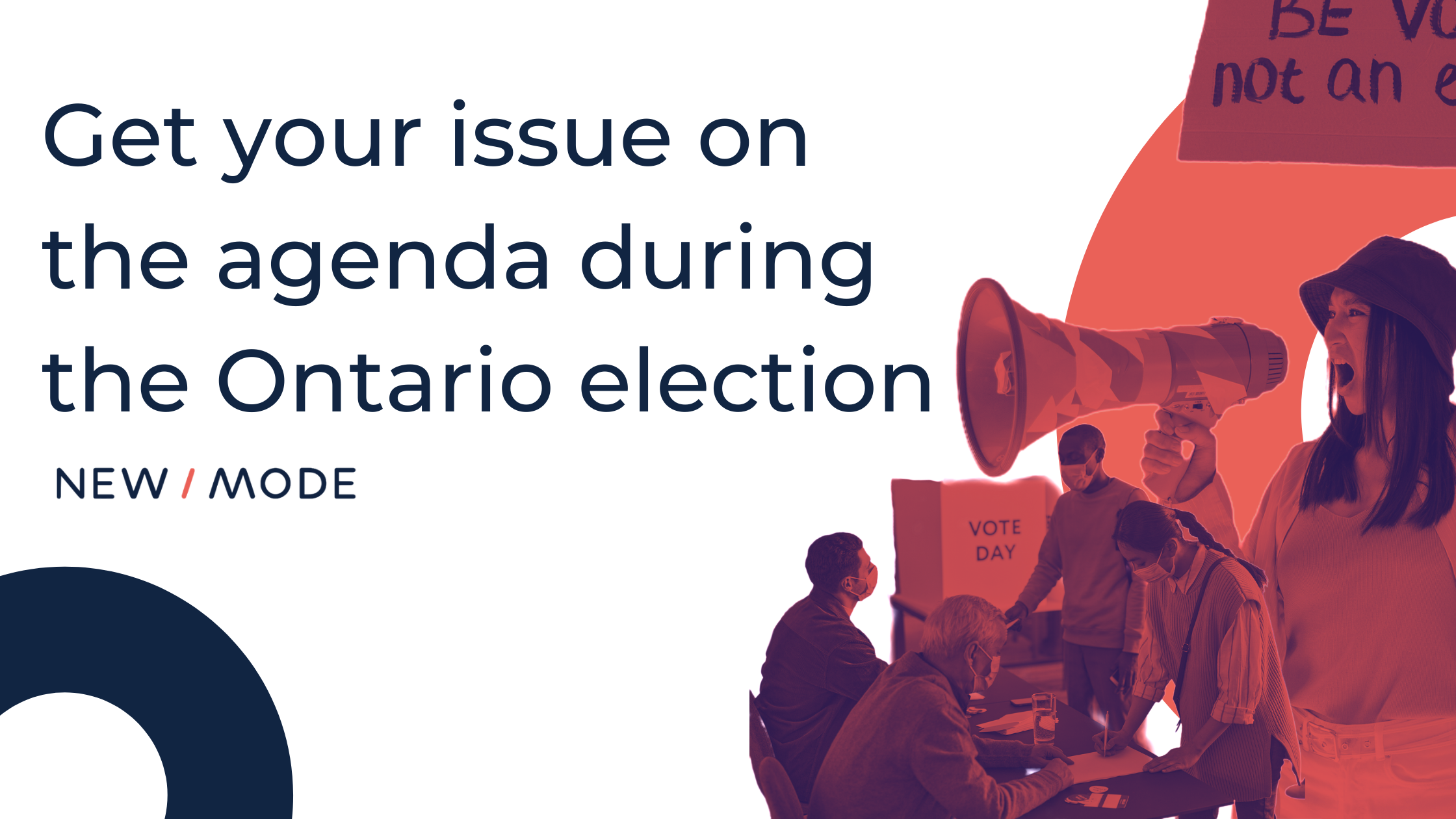 Get your issue on the agenda during the Ontario election